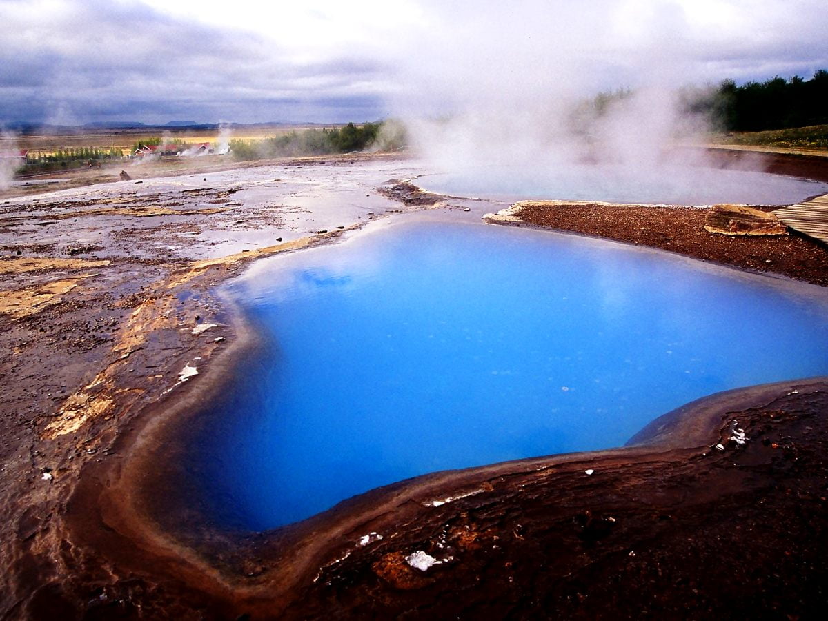 Mooie wallpaper Natuurkrachten, Geysir, Ijsland | Download Gratis foto's