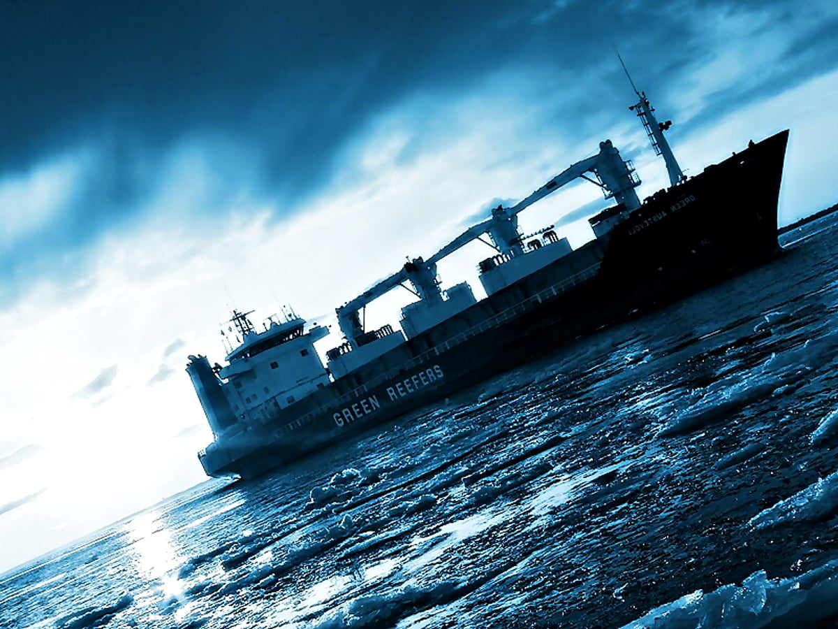 Schip, Zee, Horizon bureaublad achtergrond | Download achtergronden