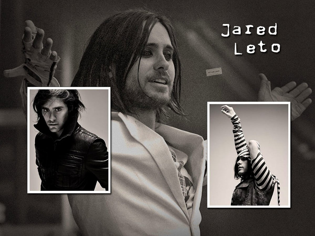 Jared Leto, Zwart-Witte, Meisjes bureaublad achtergrond | Gratis Beste ...