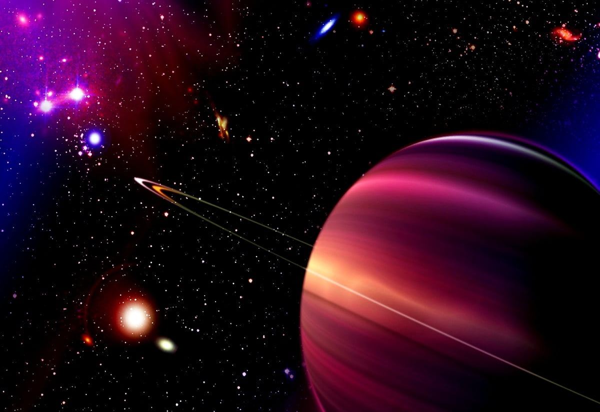 Gave bureaublad achtergrond Planeet, Kosmische Ruimte, Universum ...