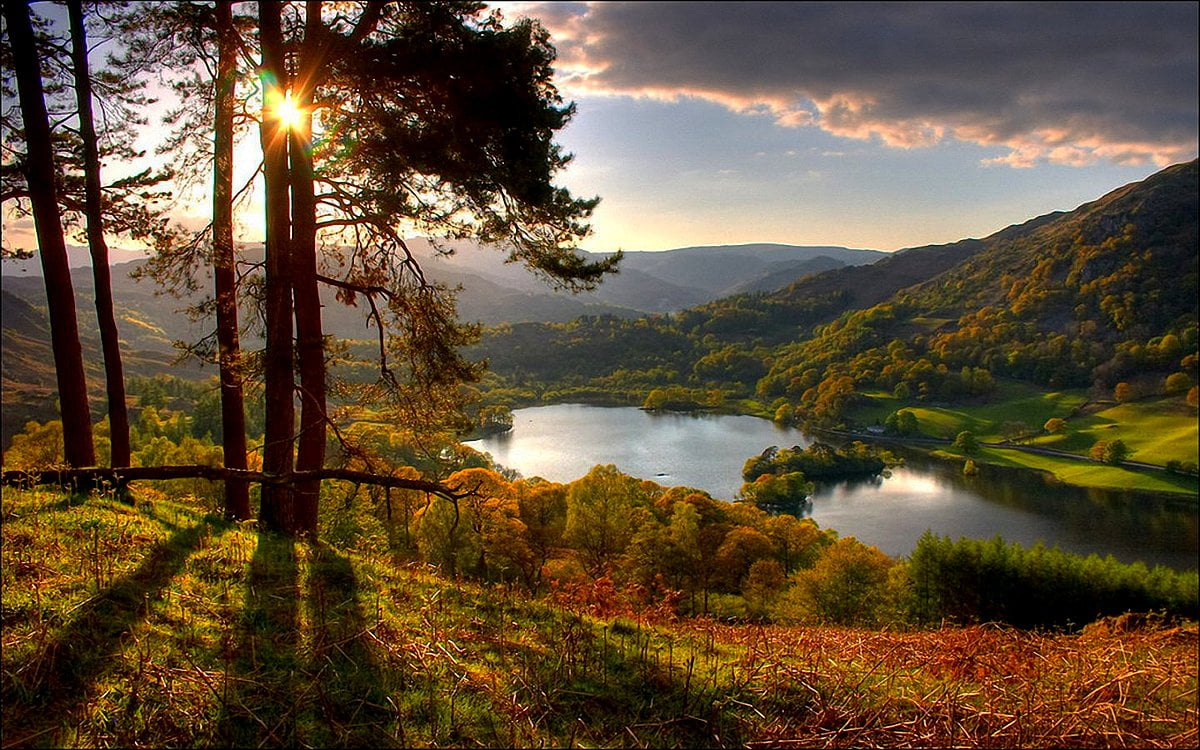Natuur, Hoogland, Reflectie achtergrond afbeelding | Download TOP ...