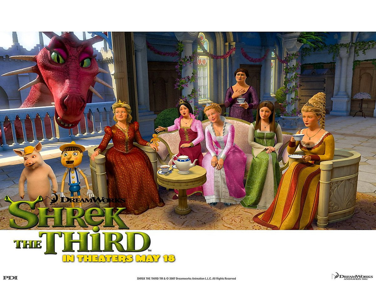 Shrek En Ezel Behang