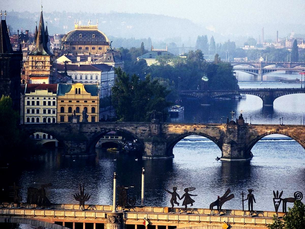 Praag, Praagse Burcht, Brug achtergrond | Download Beste achtergronden