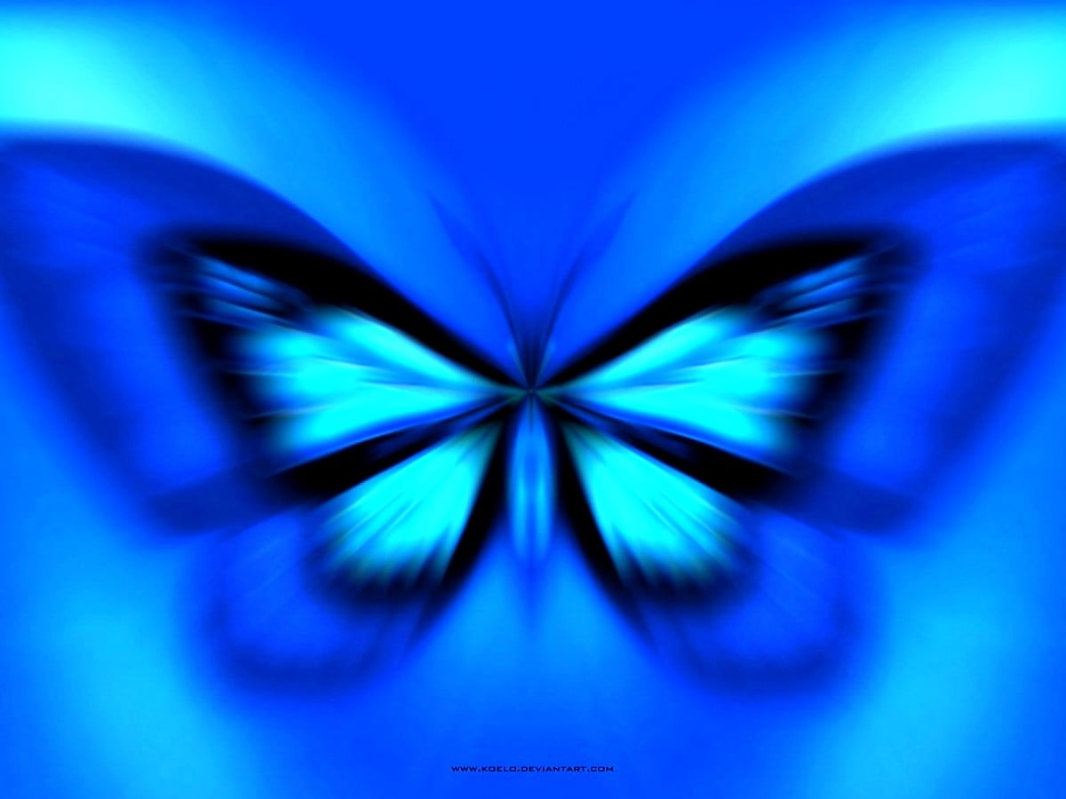 Grafische Kunst, Blauwe, Vlinder desktop achtergrond | Gratis Beste ...