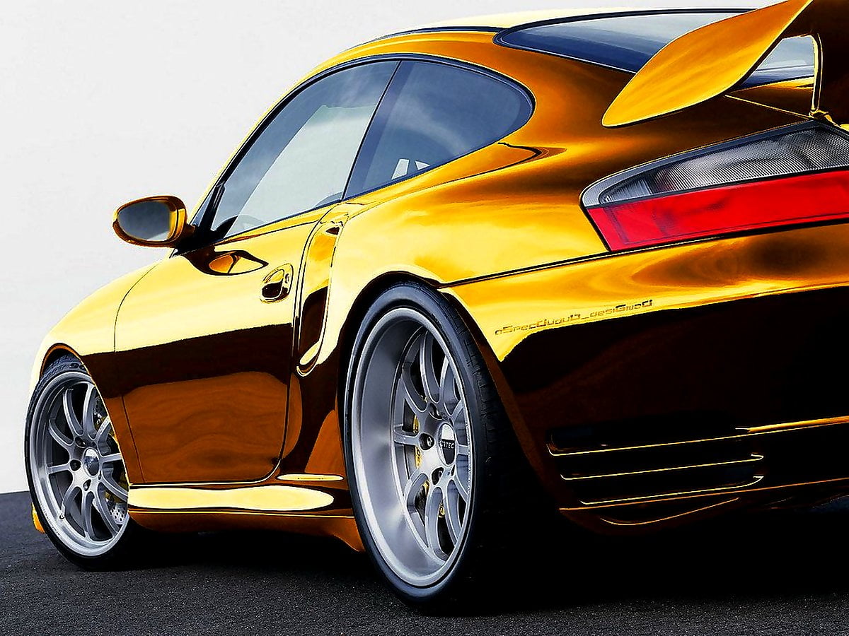 Bureaubladafbeelding Porsche, Auto's, Gele | Gratis wallpapers