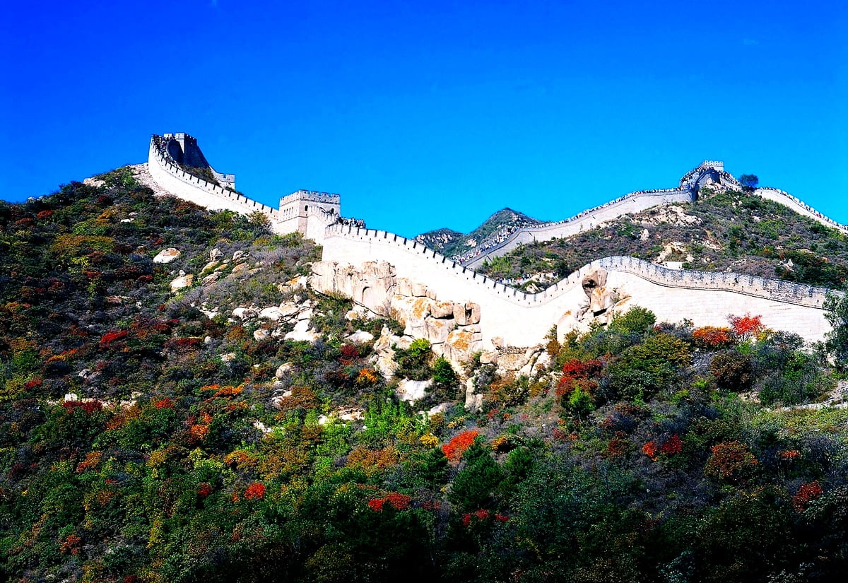 Grote Muur Van China, Bergen, Bergkam achtergrond | Download Beste foto's